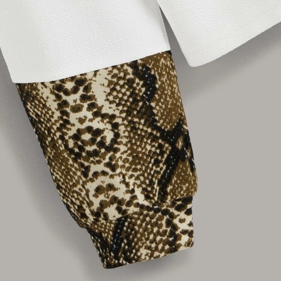 Sweaters | New Black Block Color Snake Skin Sweater Xs | Poshmark